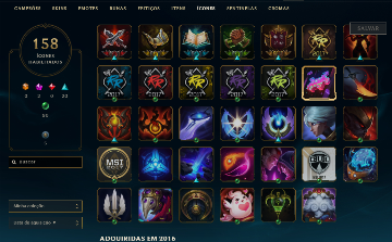 Conta da S5 Unranked Ícones Raros - League of Legends - Contas - GGMAX