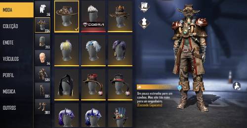 Steampunk e ragnarok 3 punho - Free Fire - Contas Free Fire - GGMAX