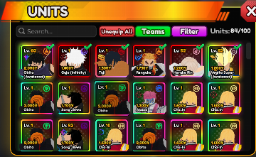 Obito Shiny (Monarch) + Gojo Evo + Tuji - Roblox - Anime Vanguards - GGMAX