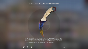 Faca Talon (★) | Mármore Desbotado - Counter Strike 2 - Skins - GGMAX
