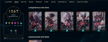 CONTA LOL COM 1526 SKINS | PAX TF | ALL - League of Legends - Contas ...