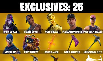 105 SKINS TRAVIS SCOTT DARK SKULLY GOLD - Fortnite - Contas Fortnite ...