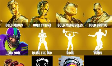 CONTA FN 114 SKINS + MIDAS FULL GOLD + - Fortnite - Contas Fortnite - GGMAX