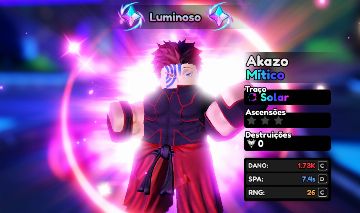 Conta Anime Vanguards Akaza SHINY - Roblox - Anime Vanguards - GGMAX