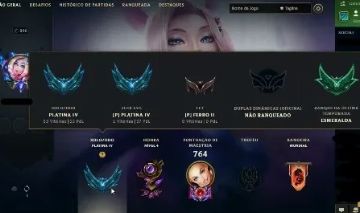Conta nvl 800+, +700 skins, PLAT IV - League of Legends - Contas - GGMAX