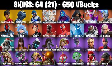 CONTA FORTNITE COM 64 SKINS HERON - Fortnite - Contas Fortnite - GGMAX