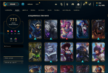 CONTA LOL GOLD 773 SKINS - League of Legends - Contas - GGMAX