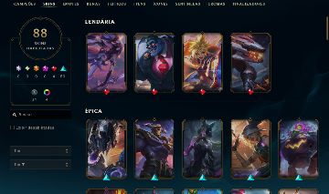 CONTA LOL | 88 SKINS | UNRANKED | LV - League of Legends - Contas - GGMAX