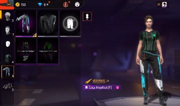 CONTA BOT C/ ANGÉLICAL FEMININA - AZUL - Free Fire - Contas Free Fire - GGMAX