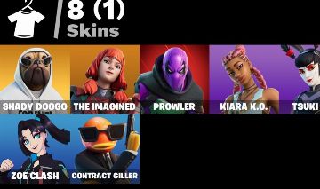 Fortnite 8 skins / Shady Doggo/ Tskuki - Fortnite - Contas Fortnite - GGMAX