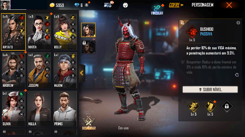 Conta free fire samurai zumbificado - Free Fire - Contas Free Fire - GGMAX