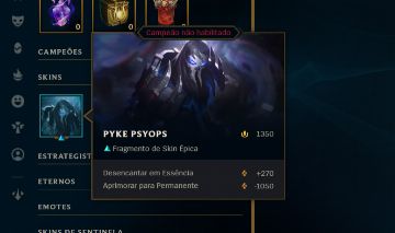 CONTA COM PYKE PSYOPS SKIN ÉPICA [1350 - League of Legends - Contas - GGMAX