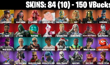 Conta com 89 skin+150 vbucks - Fortnite - Contas Fortnite - GGMAX