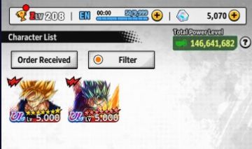 DBL LEVEL 208 - 5.070 CHRONO CRYSTALS - - Dragon Ball Legends - GGMAX