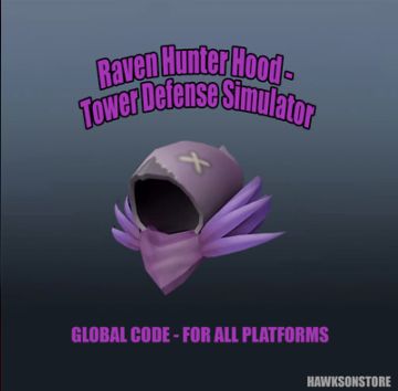 Roblox - Raven Hunter Hood - Tower - Roblox - Outros jogos Roblox - GGMAX