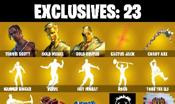 167 SKINS TRAVIS SCOTT/CANDY AXE/GOLD - Fortnite - Contas Fortnite - GGMAX