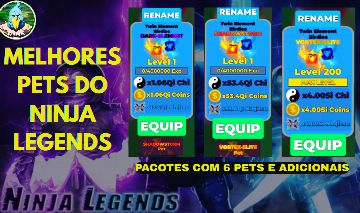 MELHORES PETS DO NINJA LEGENDS & - Roblox - Outros jogos Roblox - GGMAX