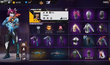 CONTA FF + 305 PEITAS + CALÇA ANGELICAL - Free Fire - Contas Free Fire ...