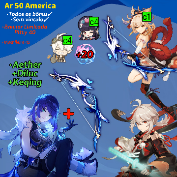 Yoimiya c1, Yelan + 2 Assinaturas, - Genshin Impact - Contas - GGMAX