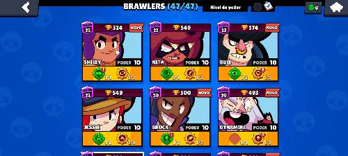 Conta Brawl stars Todos personagens - Brawl Stars - GGMAX