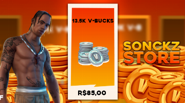 13,500 V-Bucks = R$ 85,00 - Fortnite - Contas Fortnite - GGMAX
