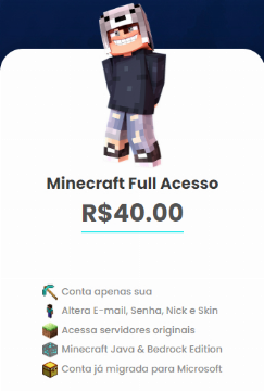 Minecraft Full Acesso + Capa da OF - Minecraft - GGMAX
