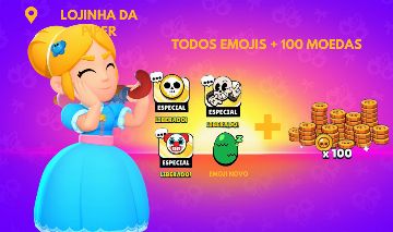 TODOS OS PINS + 100 MOEDAS (NOVO PIN) - Brawl Stars - GGMAX