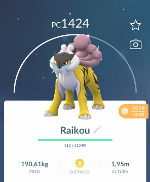 Lendário Raikou - Pokémon Go - Pokemon GO - GGMAX