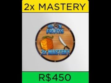 Gamepass 2x Mastery - Roblox - Blox Fruits - GGMAX