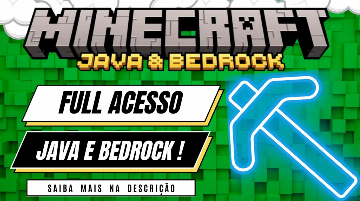 MINECRAFT FULL ACESSO BEDROCK & JAVA - Minecraft - GGMAX