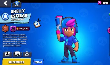 Conta Brawl Stars, skin shelly - Brawl Stars - GGMAX