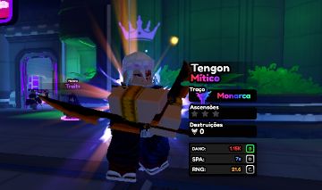 Conta Tengen Monarca + Tengen shiny com - Roblox - Anime Vanguards - GGMAX