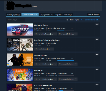 CONTA STEAM (3,900 horas de Wallpaper - Steam - Contas Steam - GGMAX