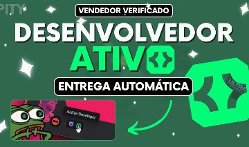 DISCORD BADGE ACTIVE DEVELOPER | - Discord - Badges e Emblemas - GGMAX