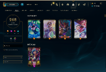 CONTA LOL 4 SKINS ULTIMATE + 268 SKINS - League of Legends - Contas - GGMAX