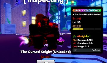 THE CURSED KNIGHT ALMIGHTY (IGRIS) - Roblox - Anime Defenders - GGMAX