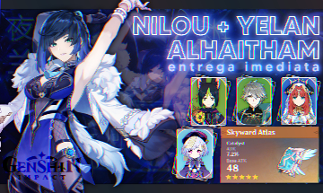 AR42 YELAN + NILOU + ALHAITHAM + - Genshin Impact - Contas - GGMAX