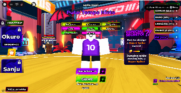 CONTA COM TSH OG, TWINS, JINKO, SANU - Roblox - Haikyuu Legends - GGMAX