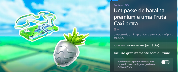 Passe de batalha premium e uma Fruta - Pokemon GO - GGMAX