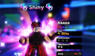 Shiny akaza e mais - Roblox - Anime Vanguards - GGMAX