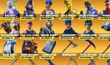 GALAXY, GLOW, PSYCHO, MIDAS GOLD + STW - Fortnite - Contas Fortnite - GGMAX