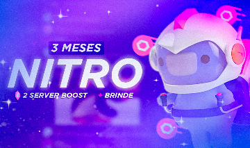 Nitro 3 meses - Discord - Nitro e Impulsos - GGMAX