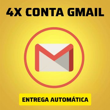 4× GMAIL CONTA NOVA - Emails - GGMAX