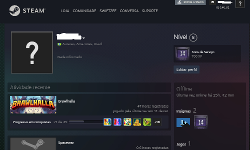 Conta steam 14 anos + saldo de 140 - Steam - GGMAX
