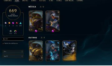 Conta com 669 skins, incluso skins pax - League of Legends - Contas - GGMAX