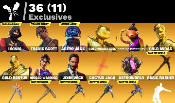 Conta Rara Travis Scott, Ikonik, Fresh, - Fortnite - Contas Fortnite ...