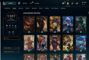 Conta LOL 1300 skins (Inclui PAX TF) - League of Legends - Contas - GGMAX