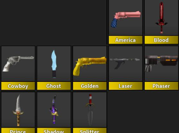 MM2 SET VINTAGES (todos por 3 reais) - Roblox - Murder Mystery 2 - GGMAX
