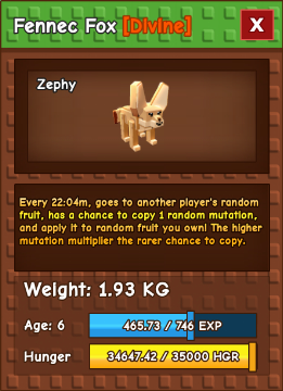 Melhor Pet Grow A Garden - Fennec Fox - Roblox - Grow a Garden - GGMAX