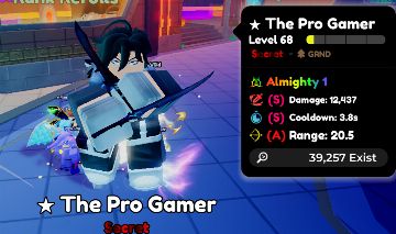 THE PRO GAMER ALMIGHTY (S S A) - Roblox - Anime Defenders - GGMAX